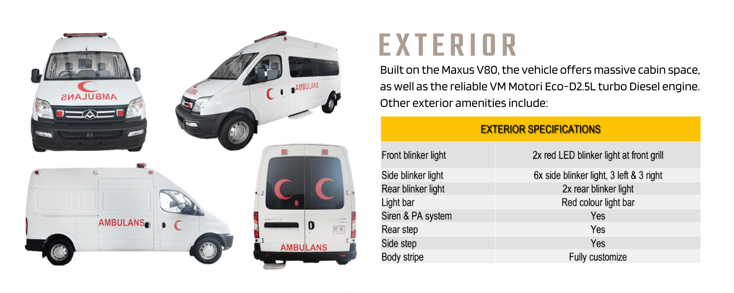 Weststar Maxus - MAXUS V80 NEGATIVE PRESSURE AMBULANCE